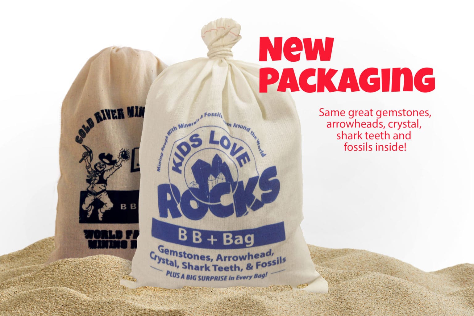 Big Gemstone Mining Bag Dig Kit - Kids Love Rocks