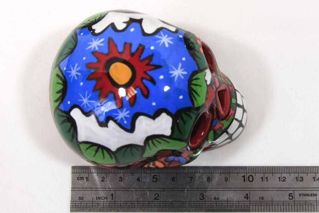 Day of the Dead Sugar Skull 3" Hand Painted - Kids Love Rocks